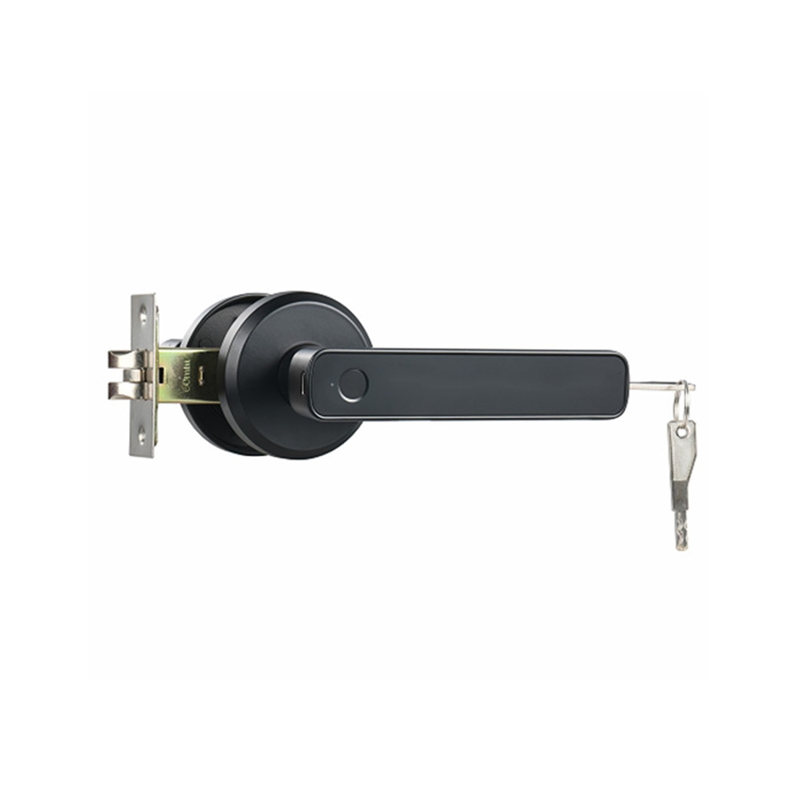Door Knob Fingerprint Lock with Handle Passcode Biometric Keyless Entry ...