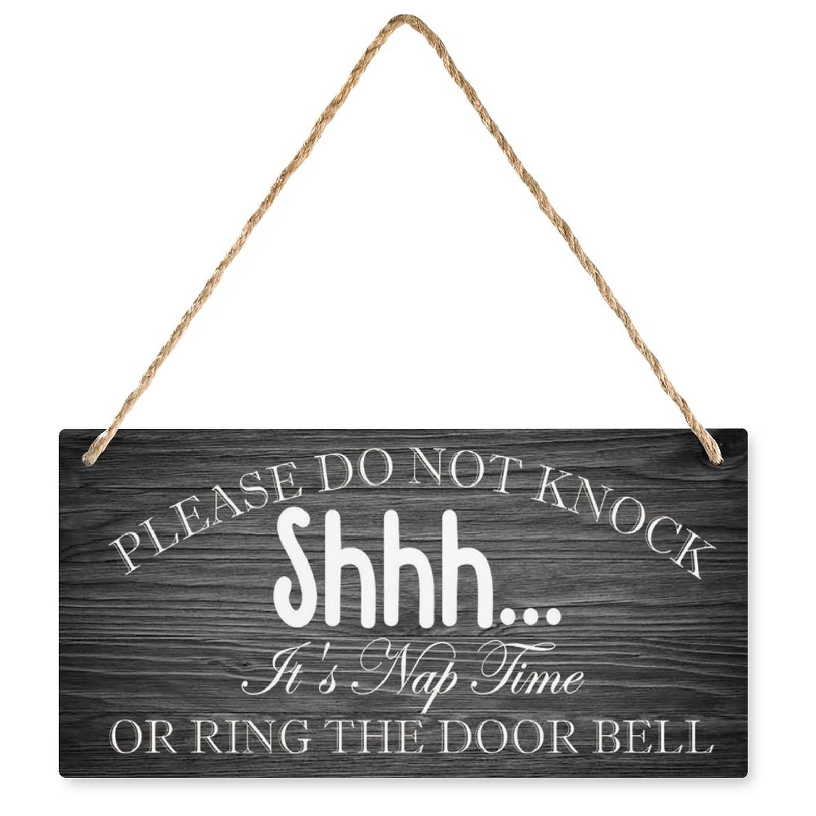 Door Knock Wood Decor Sign, Shhh... It'S Nap Time Please Do Not Knock ...