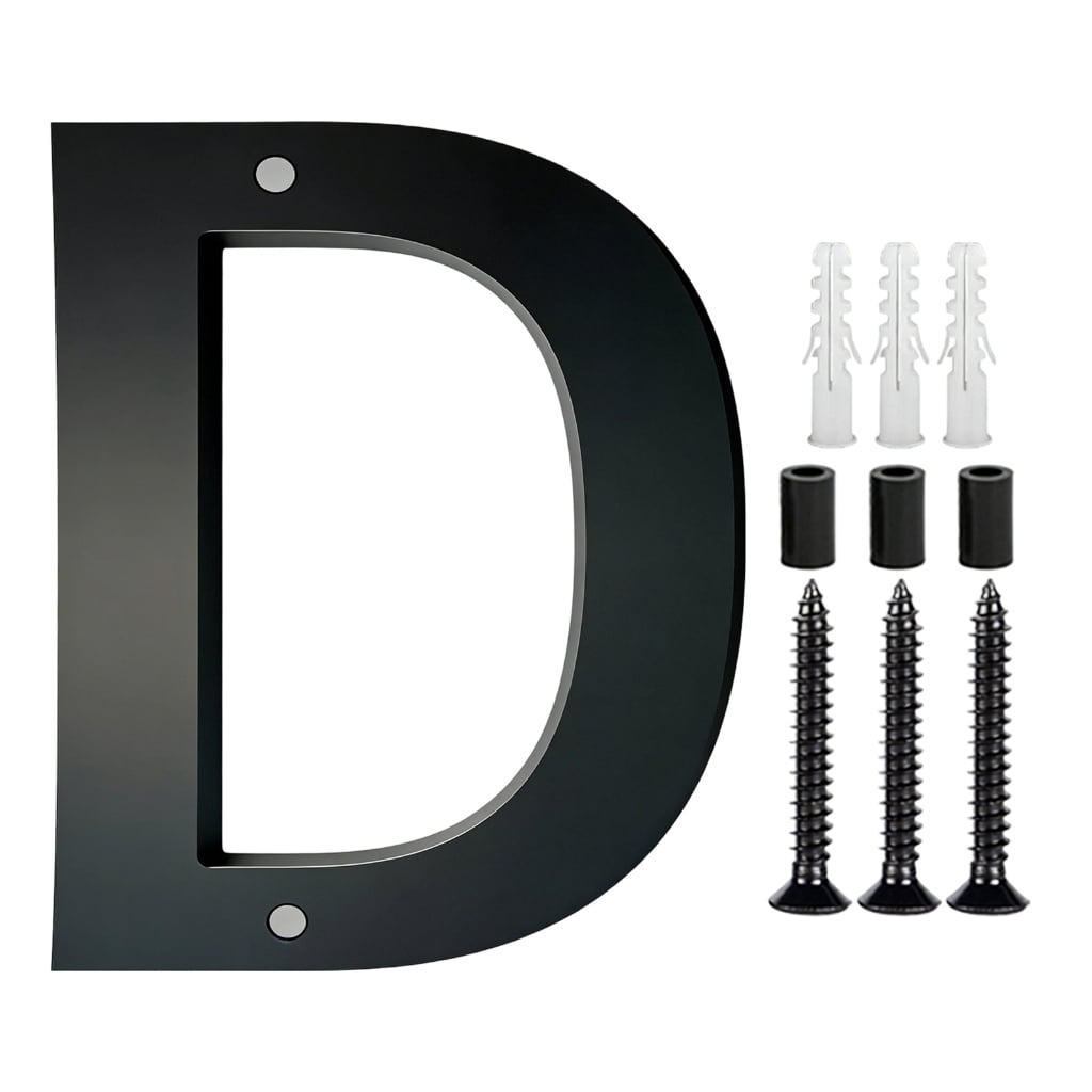 Door Label Number Plate Sign with Screw Modern Numbers Address Sign ...