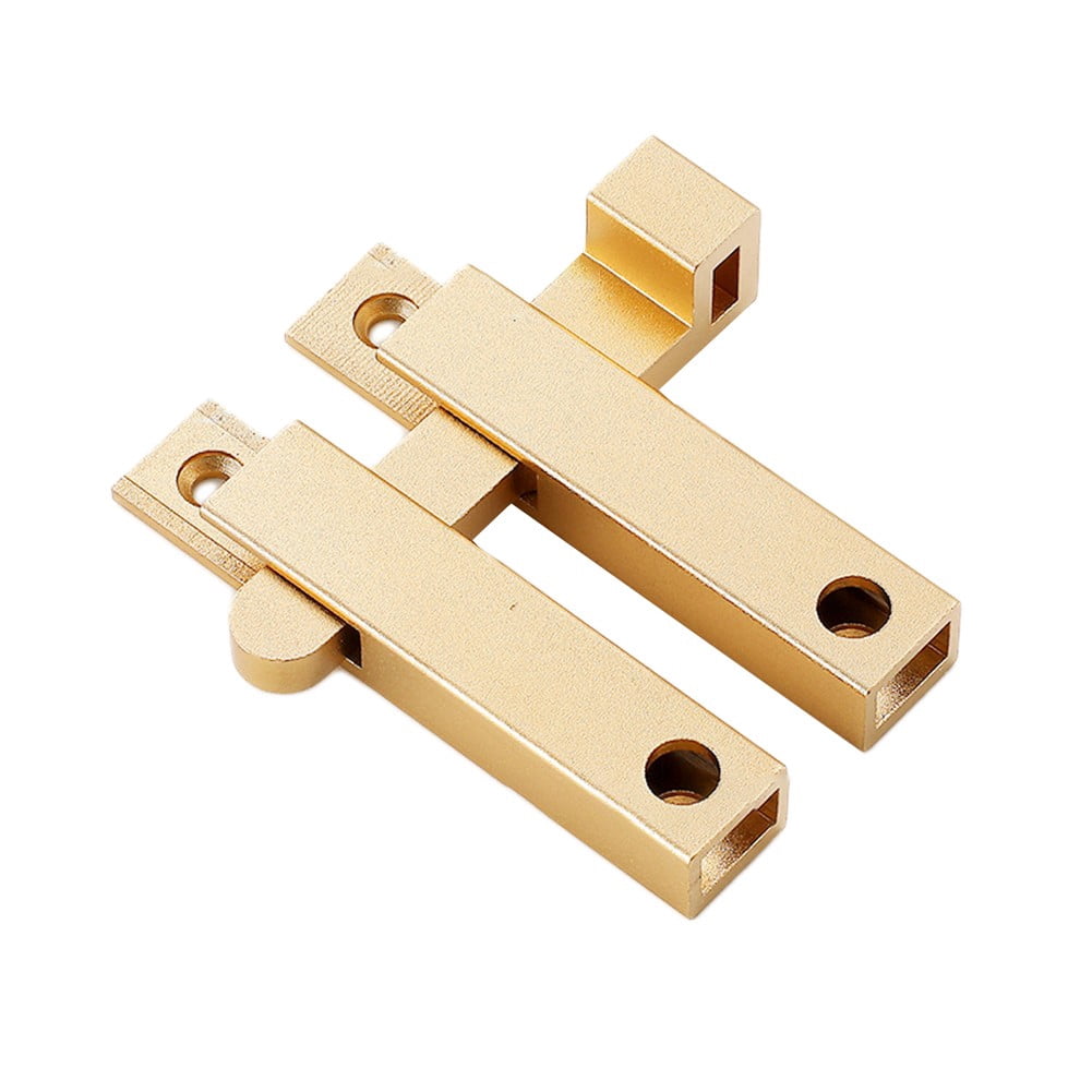 Door Latch Aluminum Alloy Door Latch with Screws Punch Holes Lock Gold ...