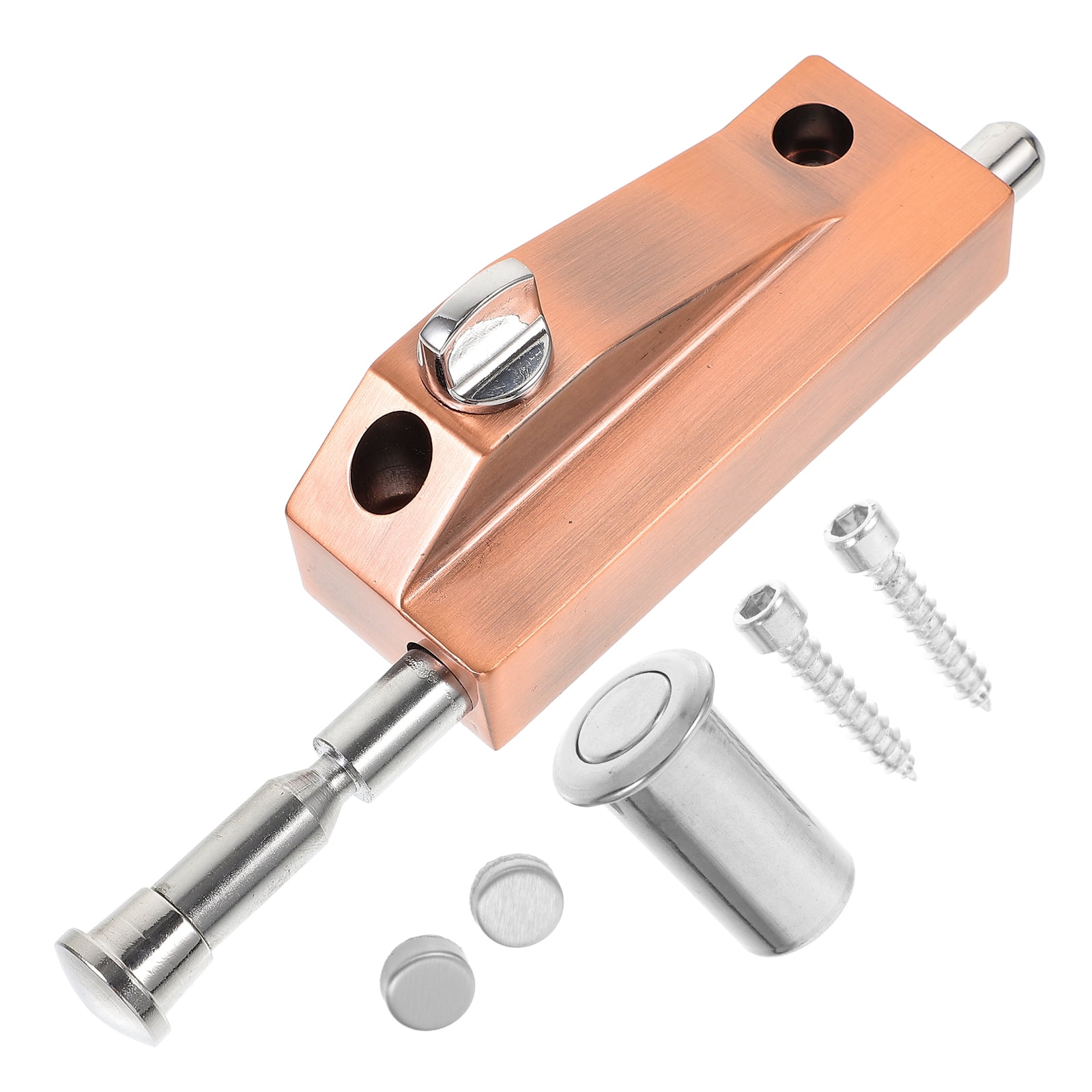 Door Latch Automatic Spring Bolt with Button Gate Lock Bolts Double ...