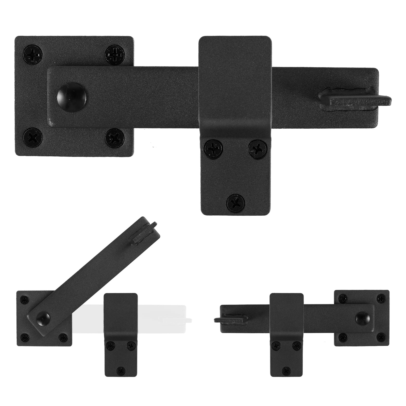 Door Latch Carbon Steel Flip Latch Solid 360 Degree Rotation Sliding ...