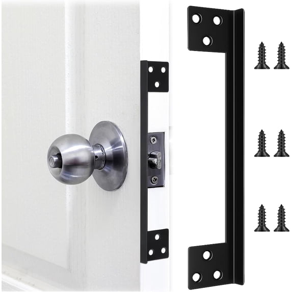 Door Latch Guard Plate, Outswing Door Security Heavy Duty Outswing ...