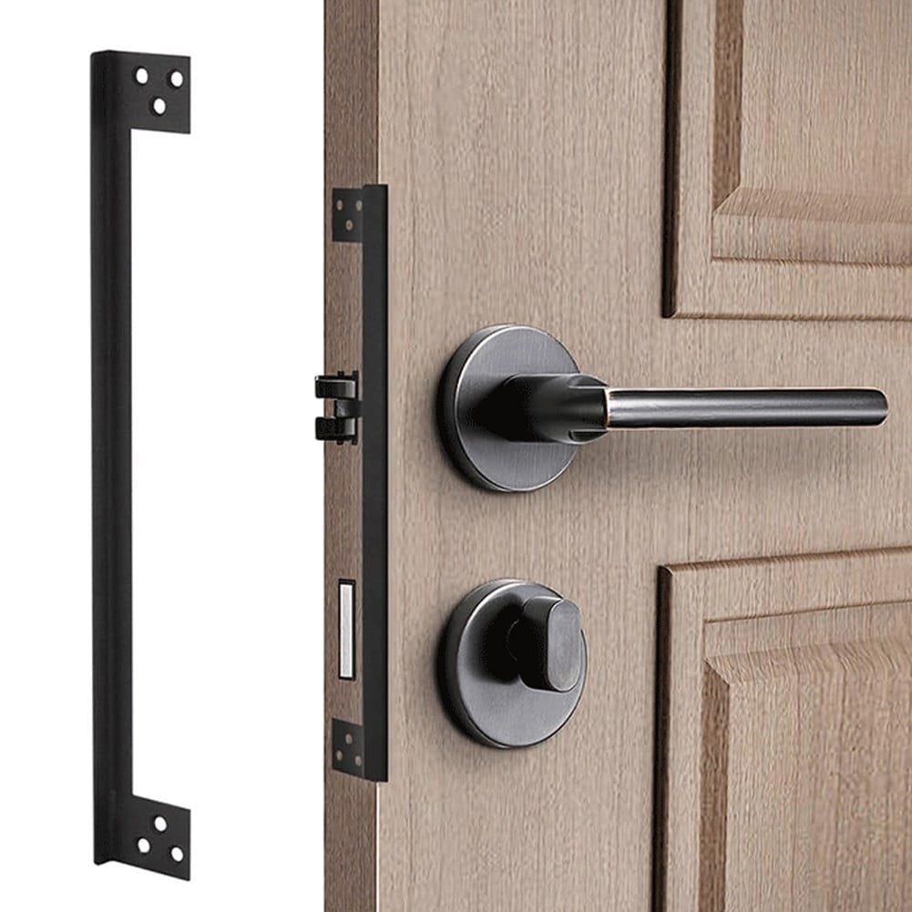 Door Latch Guard Plate, Outswing Door Security Protector, L-Shaped Door ...