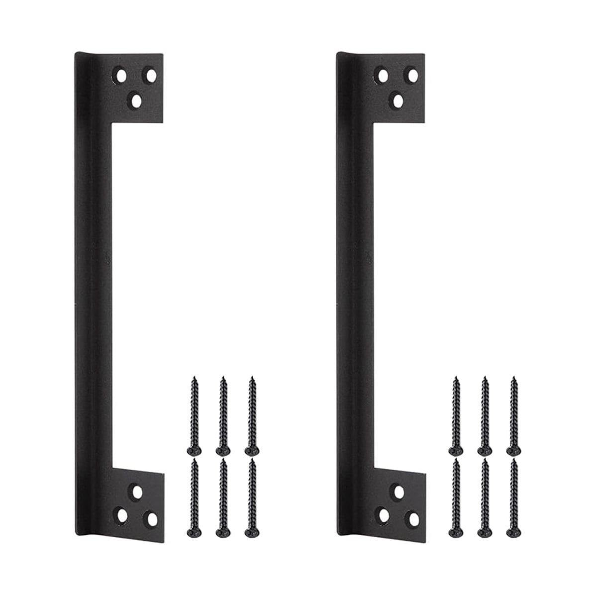 Door Latch Guard Set of 2 Reinforcement Outswing Security Bar Locks ...