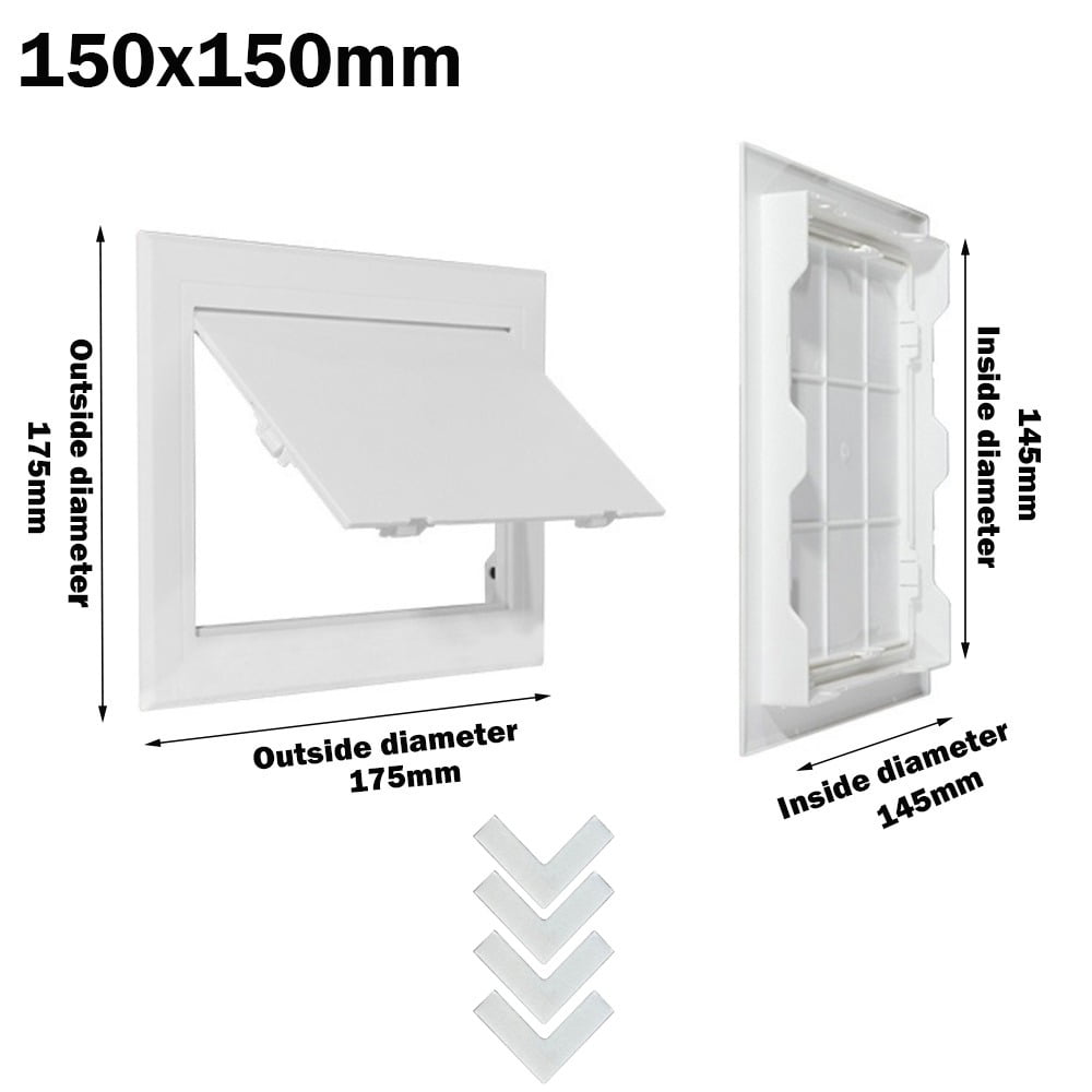 Door Latch Inspection Port Hinged Access Hatch Removable White Wall ...