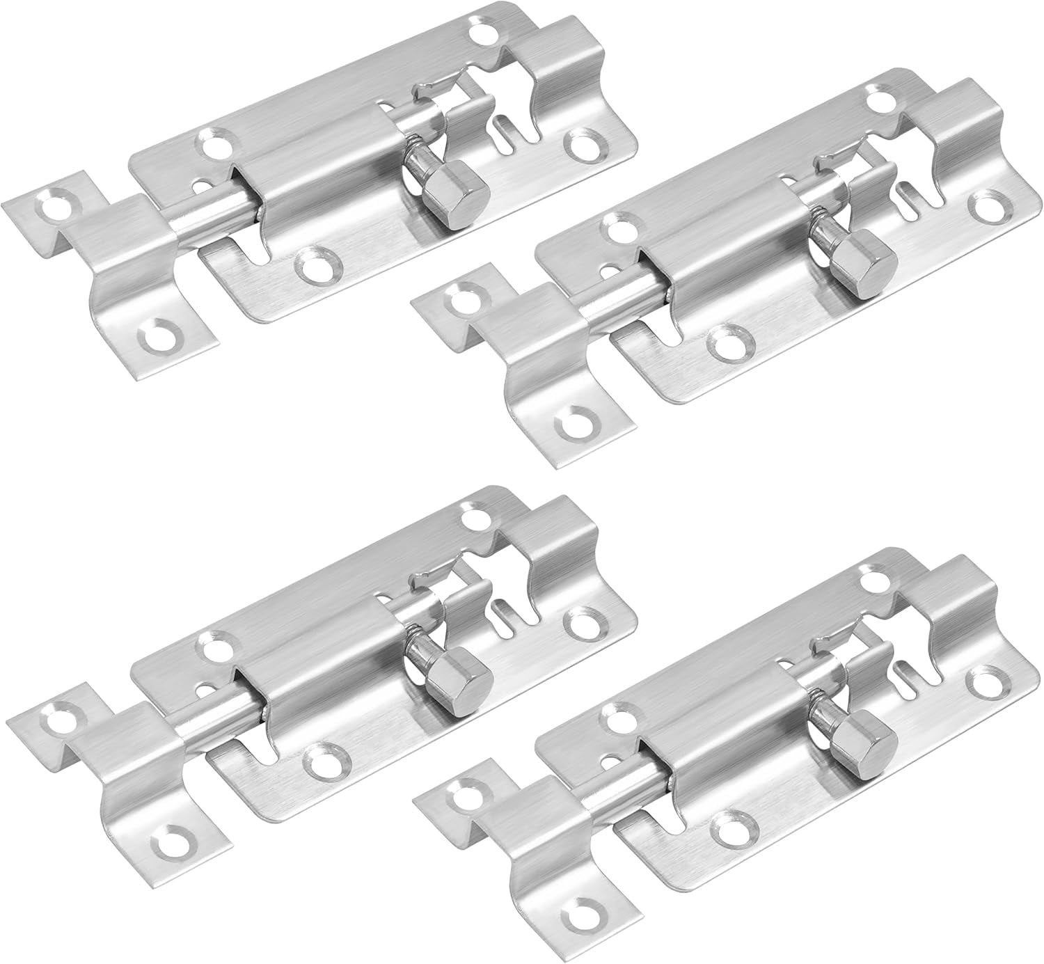 Door Latch Lock, 4 Pcs 3 Inches Barrel Bolt Door Latches Hardware ...