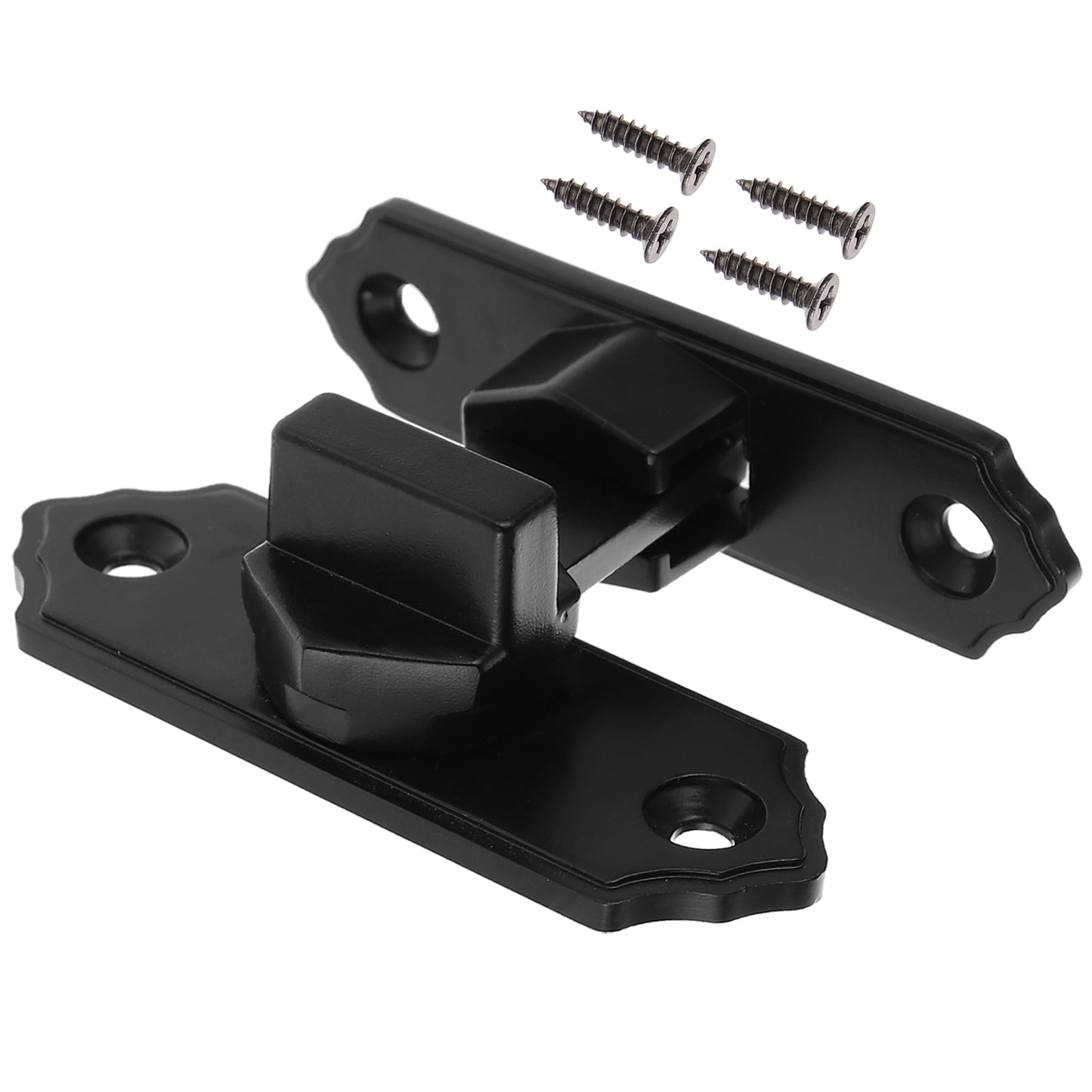 Door Latch Right Angle Metal Lock Garage Deadbolt for Buckle Black 90 ...