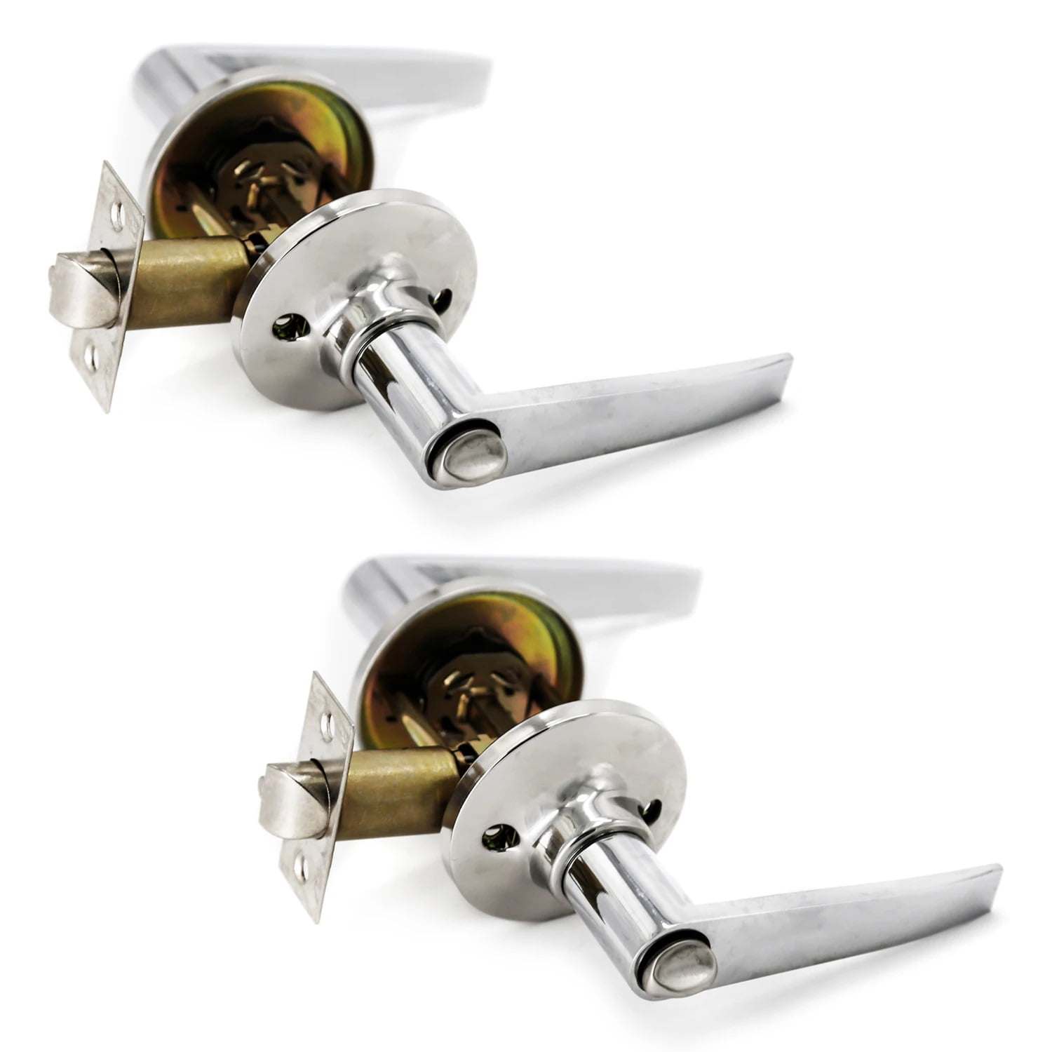 Door Lever Lara Chrome Keyed Door Handle 2 Pack by Villar Home Designs ...