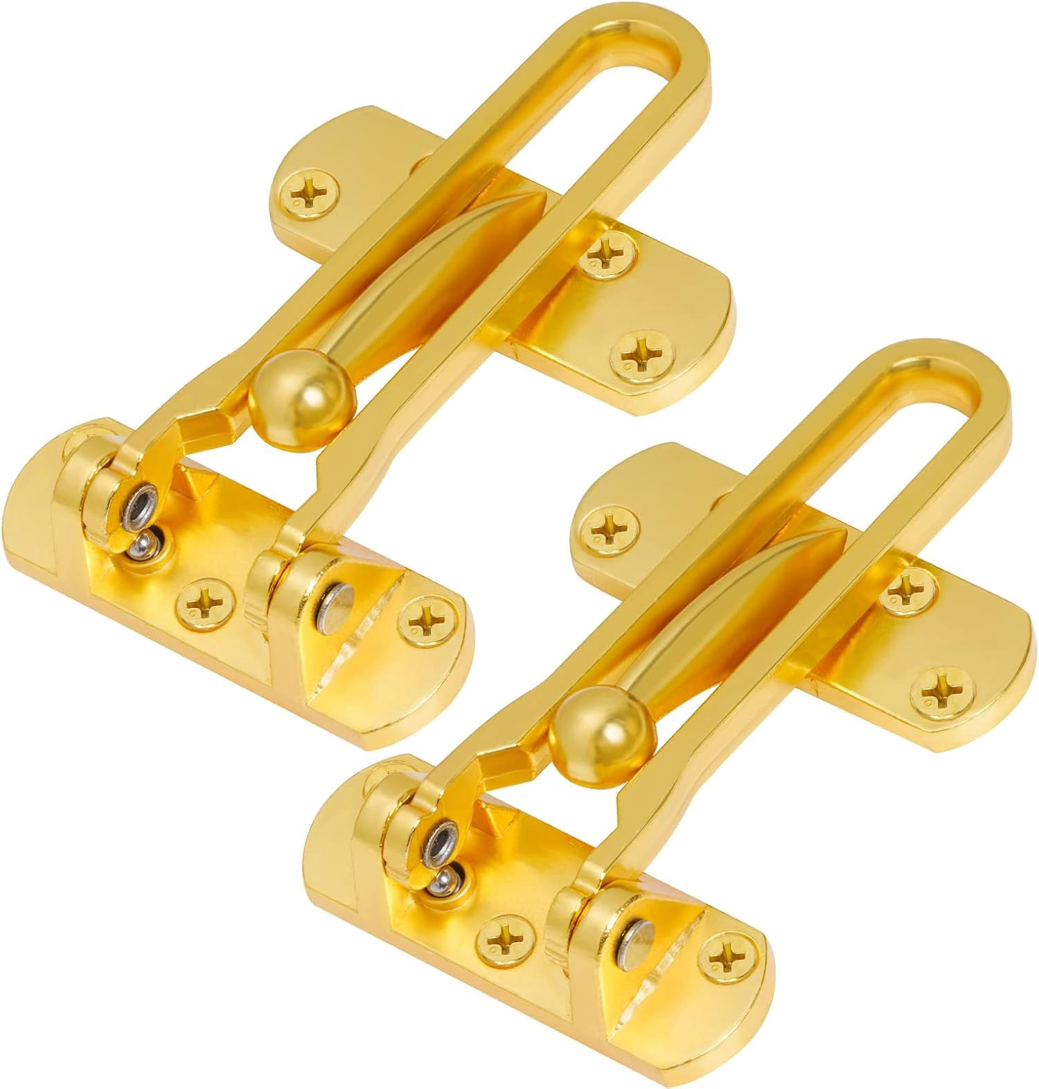 Door Lock, 2 Pack Latch Guard Clasp Front Door Locks for ...
