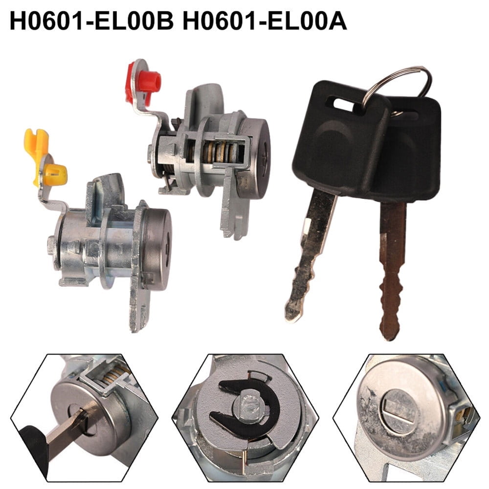 Door Lock Cylinder Left Right For Nissan Versa 2007-2013 - Walmart.com