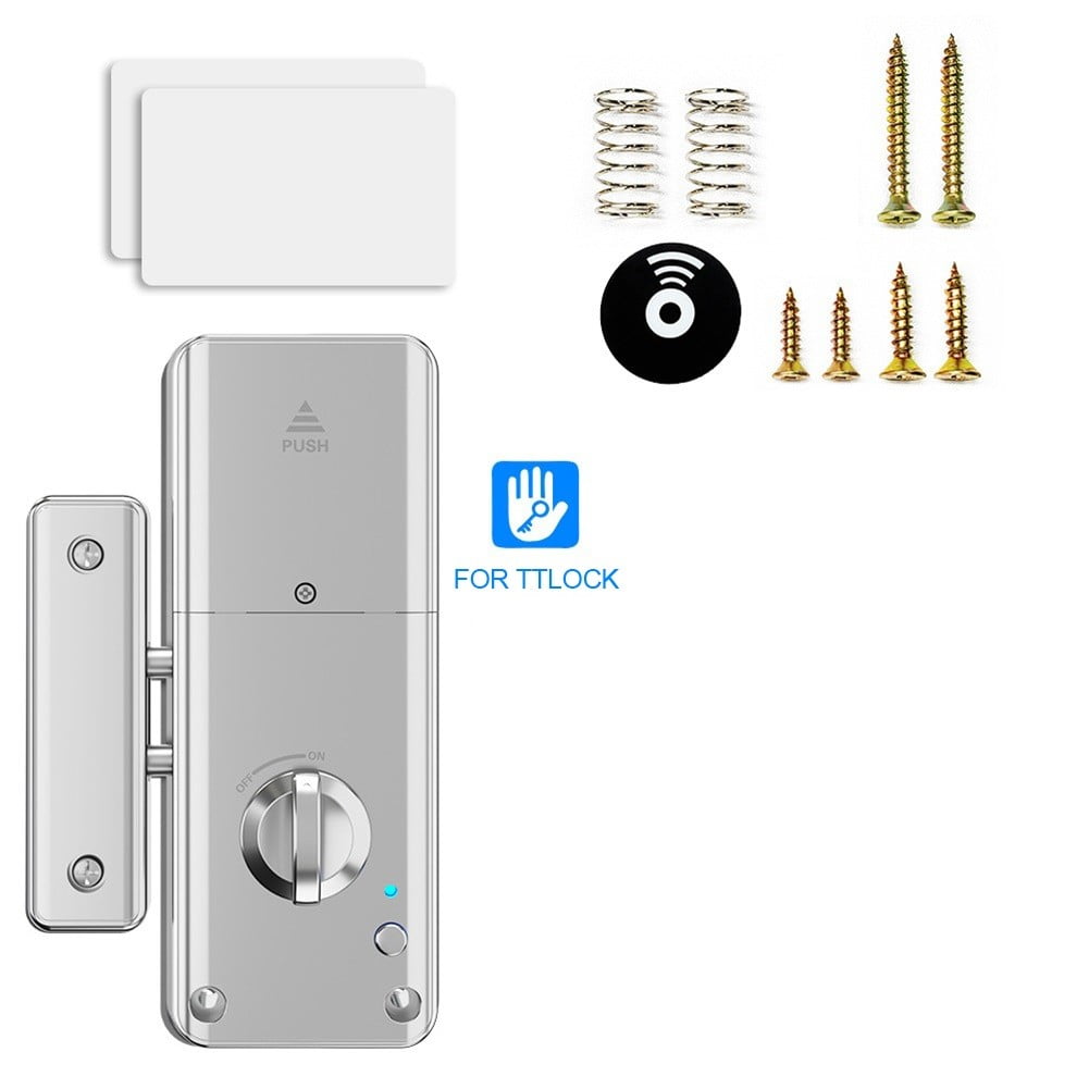 Door Lock For TTlock Smart Invisible Wood Door Lock with APP/Card ...