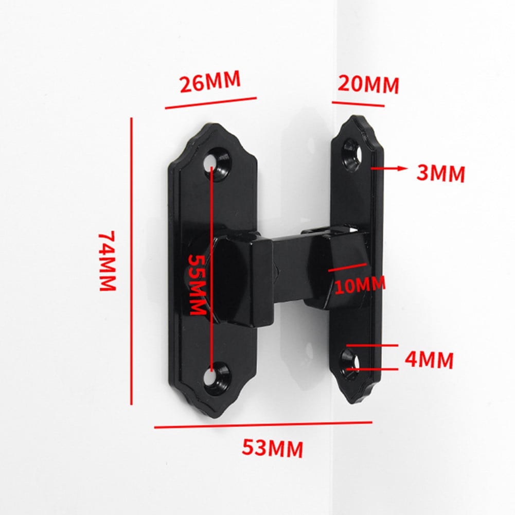 Door Lock Guard Latch Bolt 90 Degree Zinc Alloy Toggle Latch Sliding ...