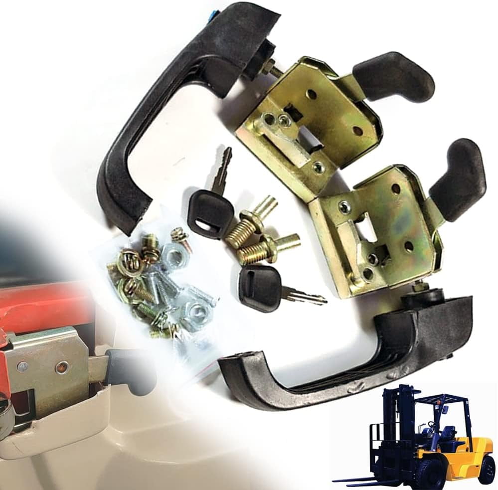 Door Lock, Handle Length 18.5 * 6CM Forklift Electric Tricycle Loader ...