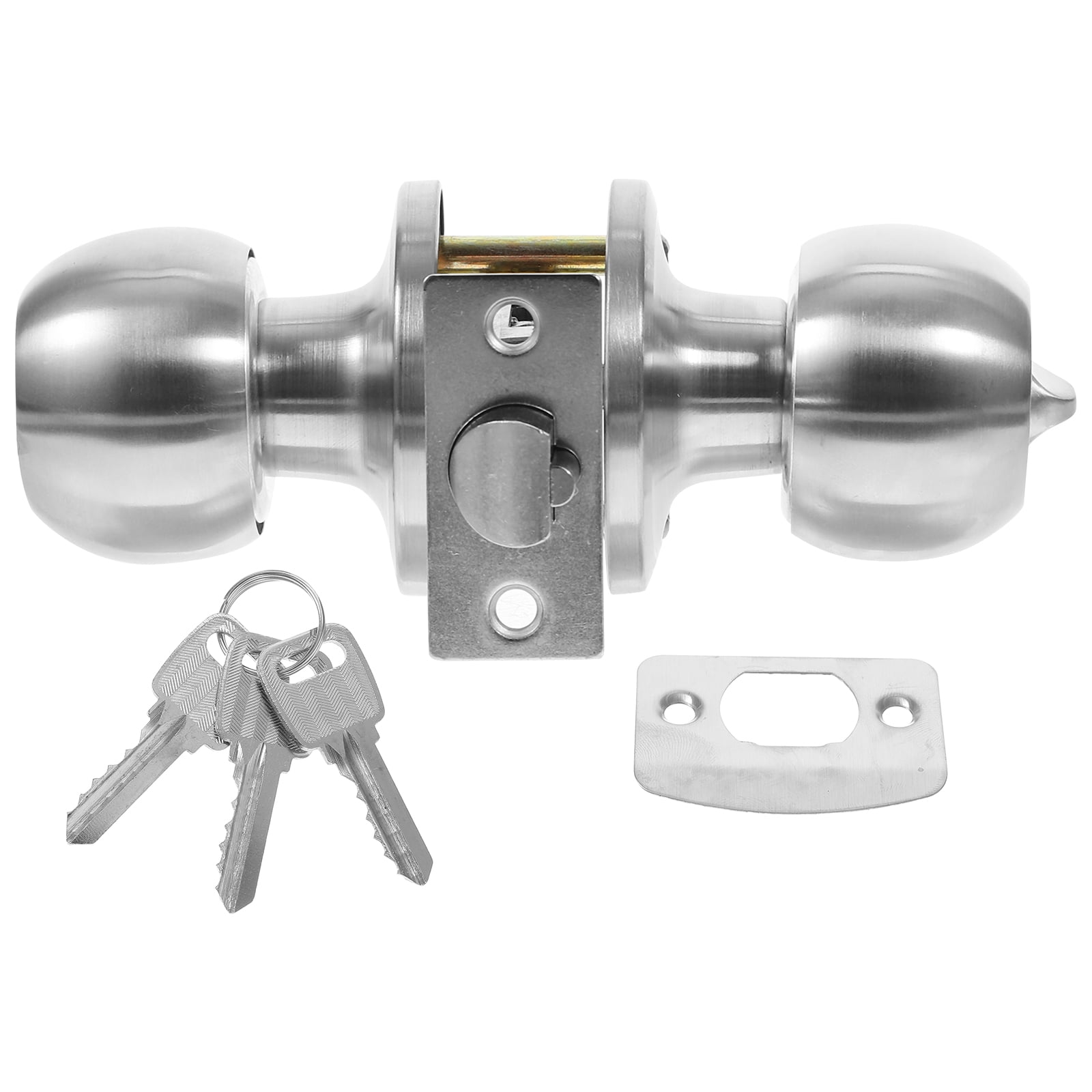 STRANDCHIC Locking Door Handle Interior Locking Door Knobs Aluminum ...