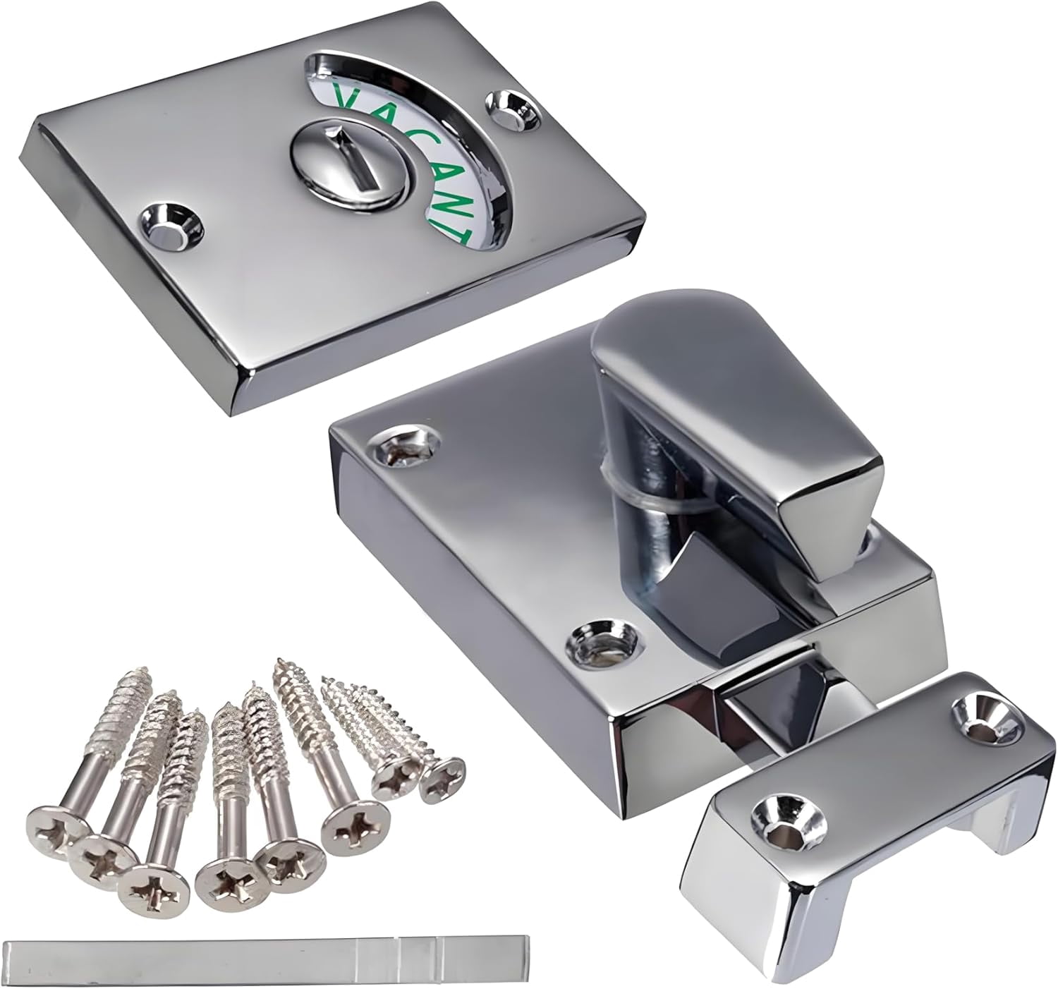 Door Lock Indicator,Toilet Bathroom st Lock Vacant/Engaged Chrome Latch ...