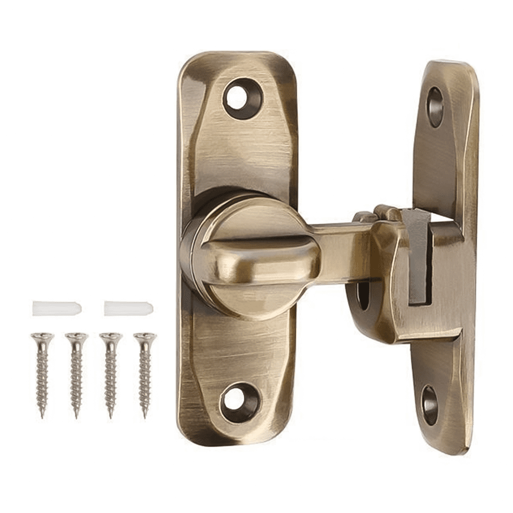Door Lock Latch Hardware 90/180 Degree Barn Door Gate Latches Lock Door ...