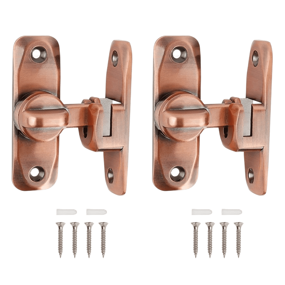 Door Lock Latch Hardware 90/180 Degree Barn Door Gate Latches Lock Door ...