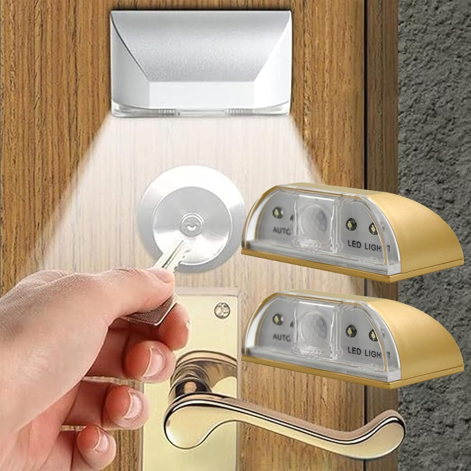 Door Lock Light, Light Above Door Key Lock, Wireless Motion Detector ...
