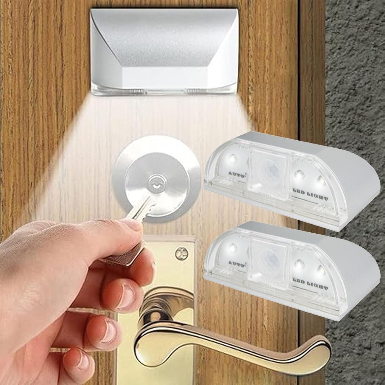 Door Lock Light, Light Above Door Key Lock, Wireless Motion Detector ...