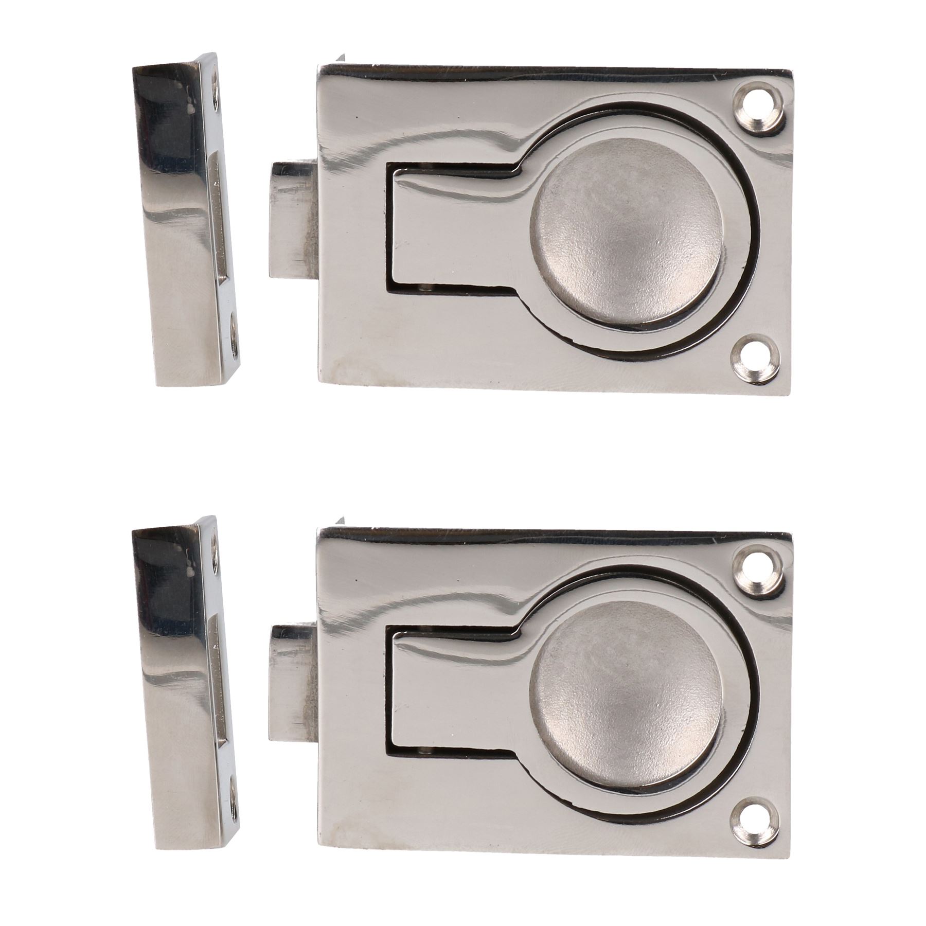 Door Lock Locker Catch Flush Lifting Ring Handle Marine Stainless Steel ...
