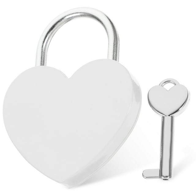 Door Lock Padlock for Locker Heart Lock Small Lock Lovers 5.8X4.4X0.7CM ...