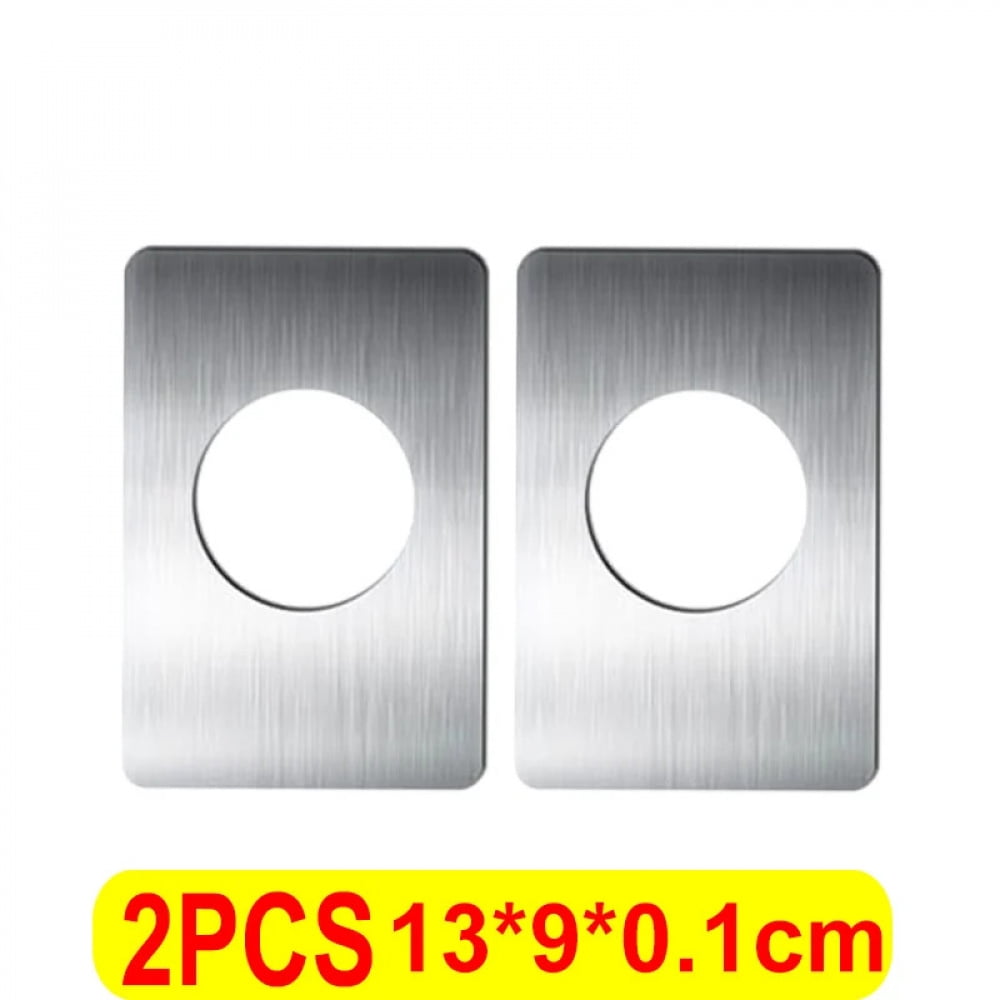 Door Lock Repair Plate Stainless Steel Circular Lock Fixing Plate Hinge ...