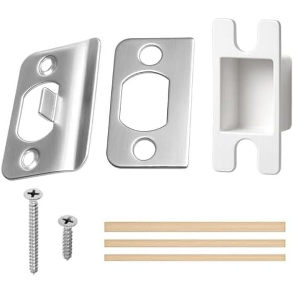 Door Lock Restorer Strike Plate, Stainless Steel Security Doorlock ...