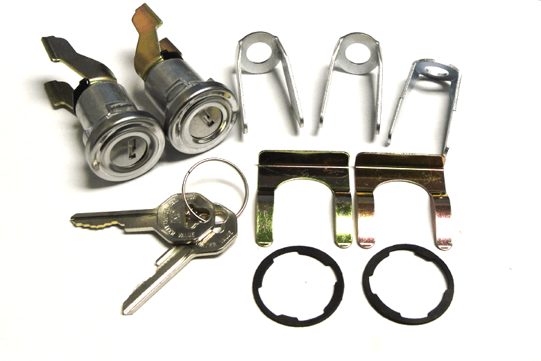 Door Lock Set For 1955 and 1957 Chevy Bel Air 2 Door Hardtop Sedan 1956 ...