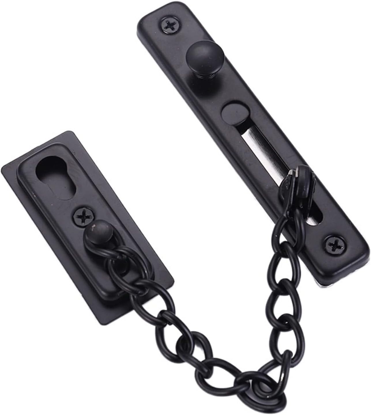 Door Lock Stainless Steel Safety Chain Guard Spring Anti-Theft Press ...