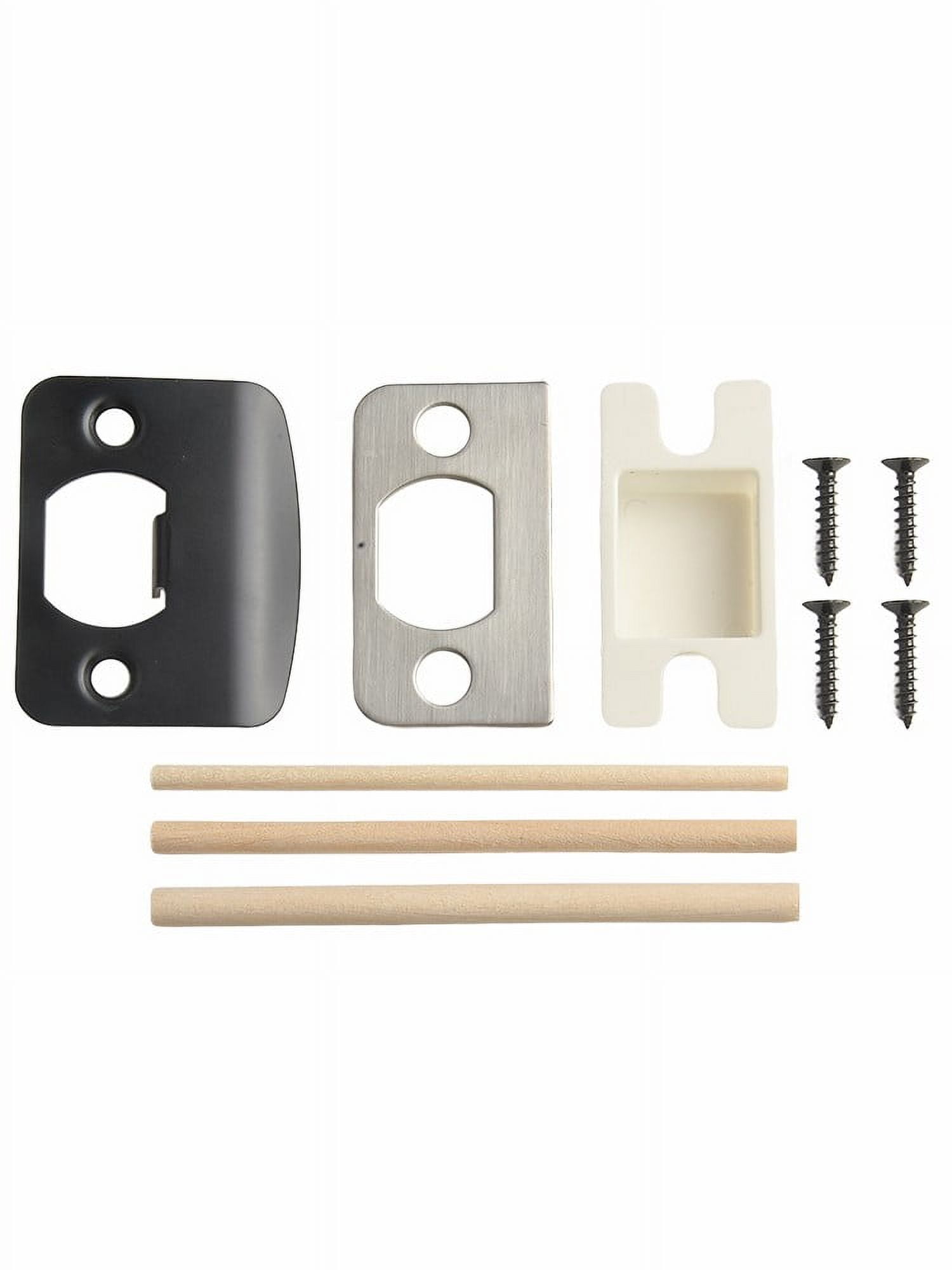 Door Lock Strike Plate with Spacer Shim Door Security Lock Repair Kits ...