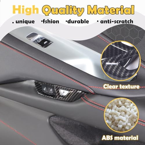 Door Lock Switch Button Cover Trims Compatible with Chevrolet Corvette ...