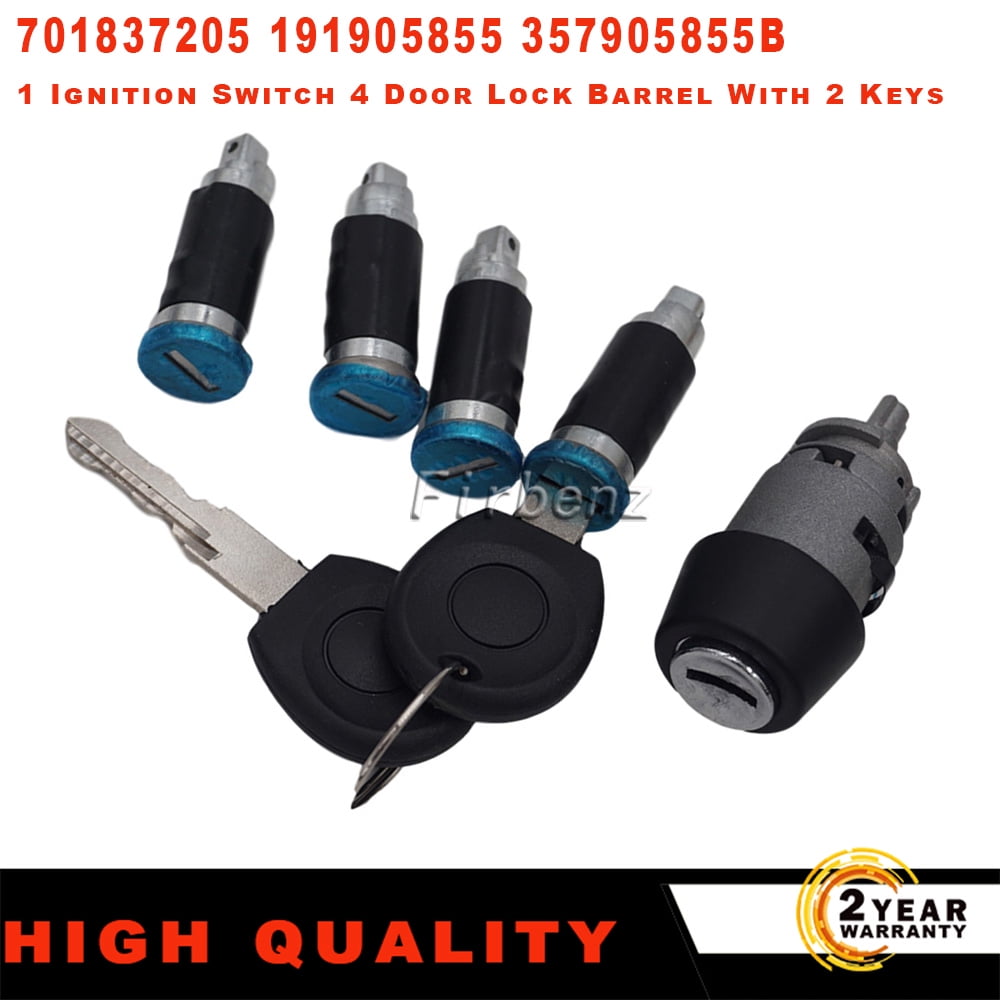 Door Lock Switch & Cylinder Assembly, With Two Predict, For VW NATO ...