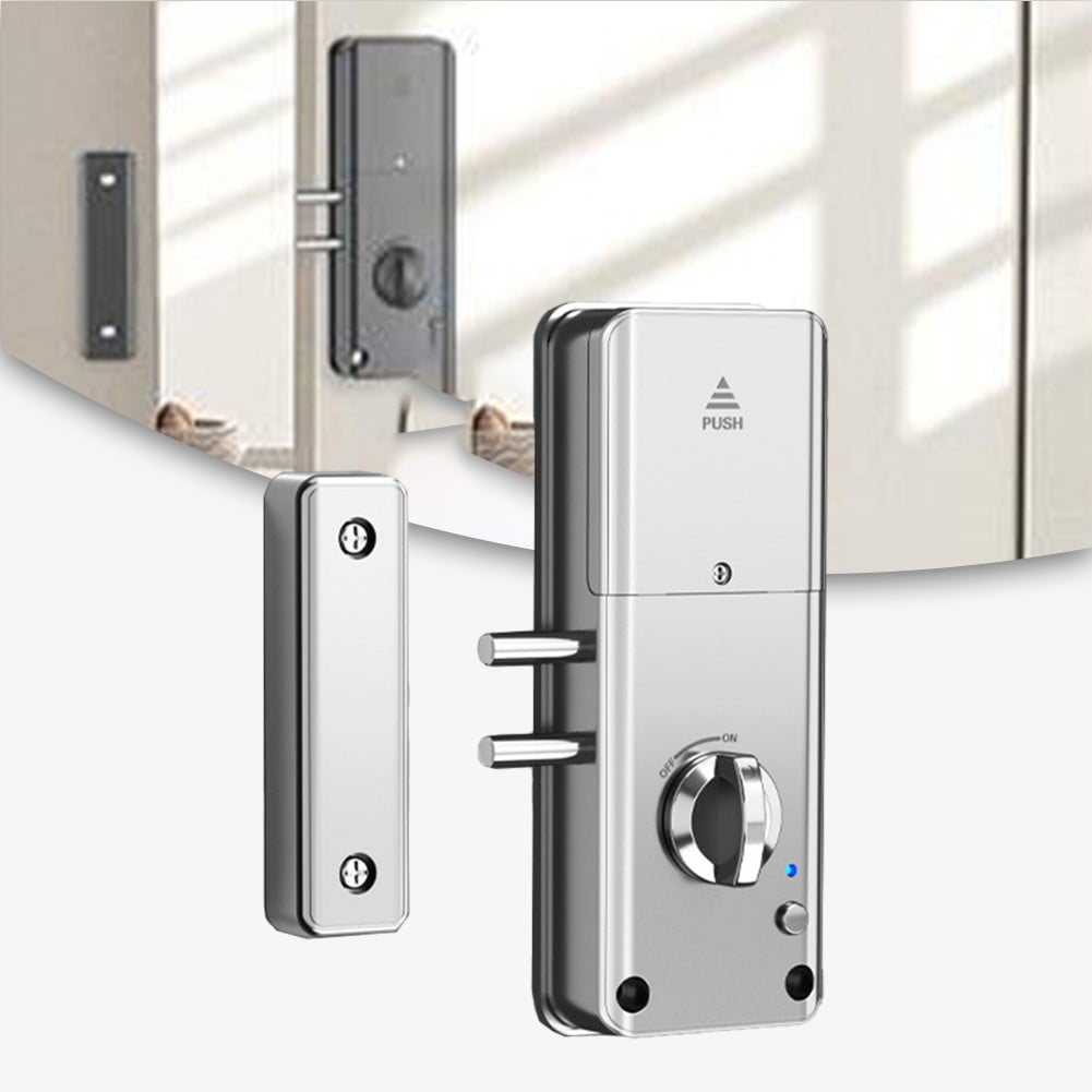 Door Lock Tuya Smart Invisible Door Lock Wood Door Lock Tuya APP Card ...