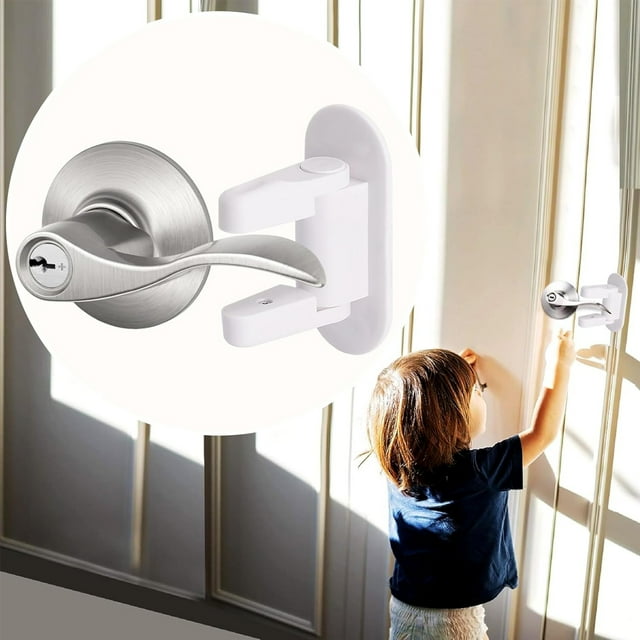 Door Locks For Kids Safety (2 Pcs Set) Baby Proof Door Knob Covers ...