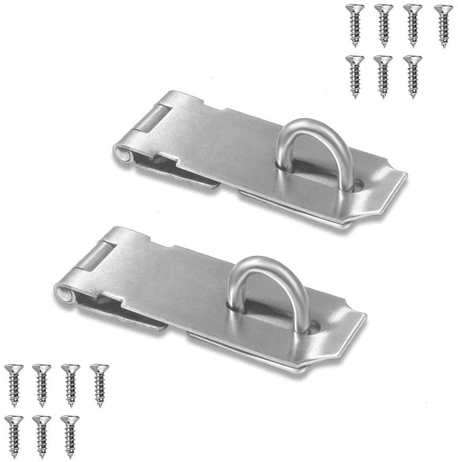 Door Locks Hasp Latch, 5 Inch Stainless Steel Safety Packlock Clasp ...