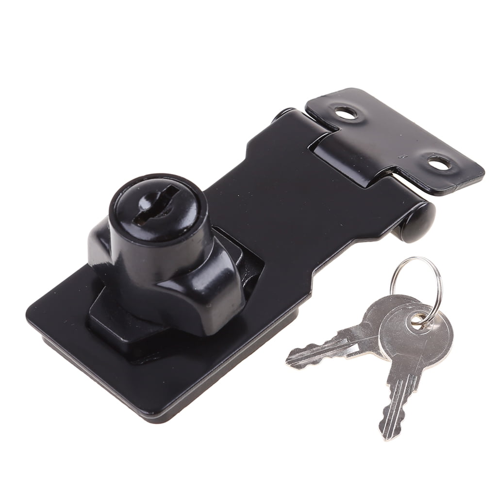 Door Locks Hasp for Latch Keyed Hasp Locks Twist Knob Keyed Locking ...