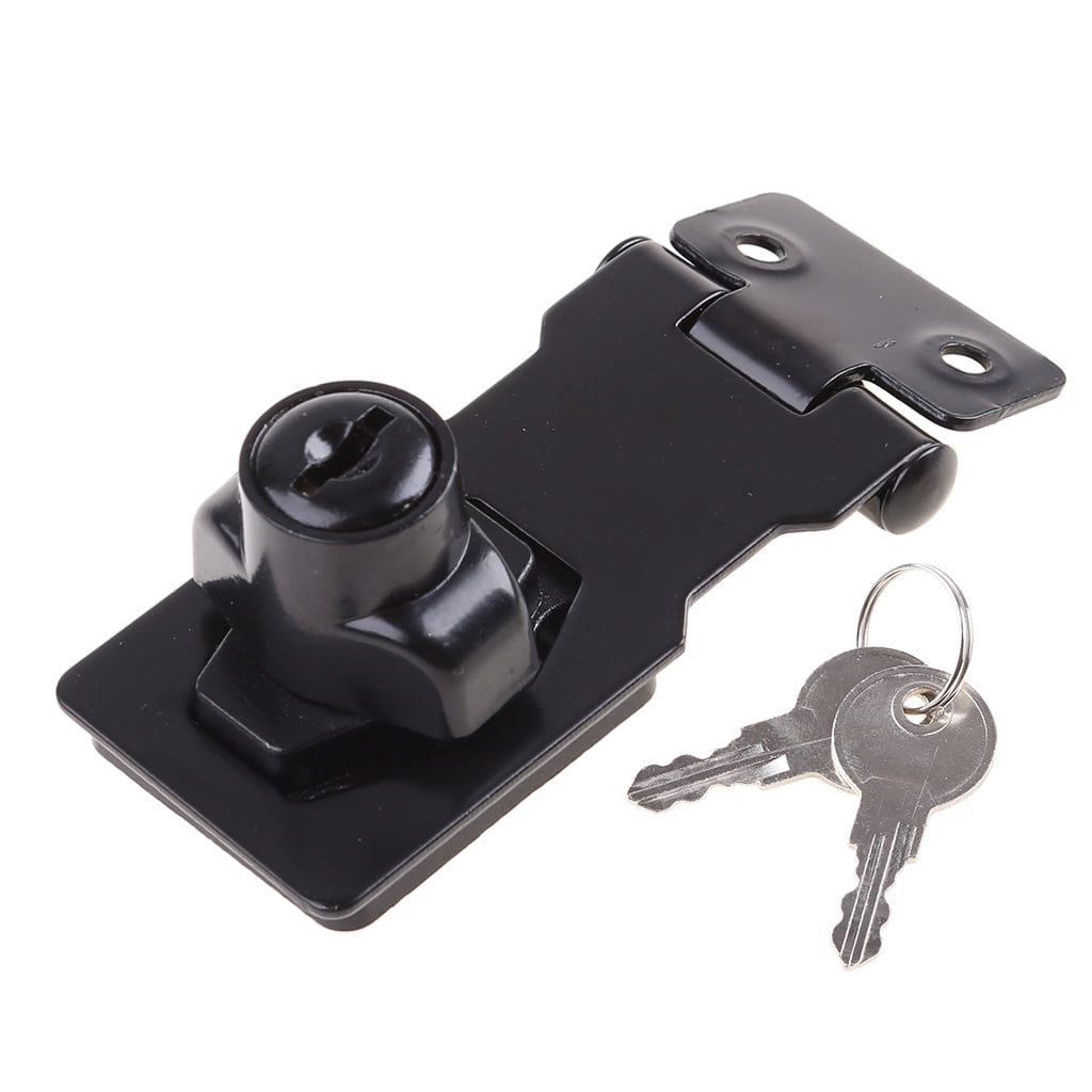 Door Locks Hasp for Latch Keyed Hasp Locks Twist Knob Keyed Locking ...