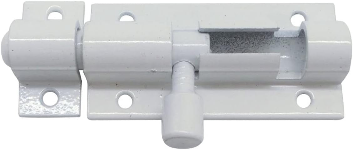 Door Locks and Latches Barrel Bolt Aluminum Alloy Door Latch White Door ...
