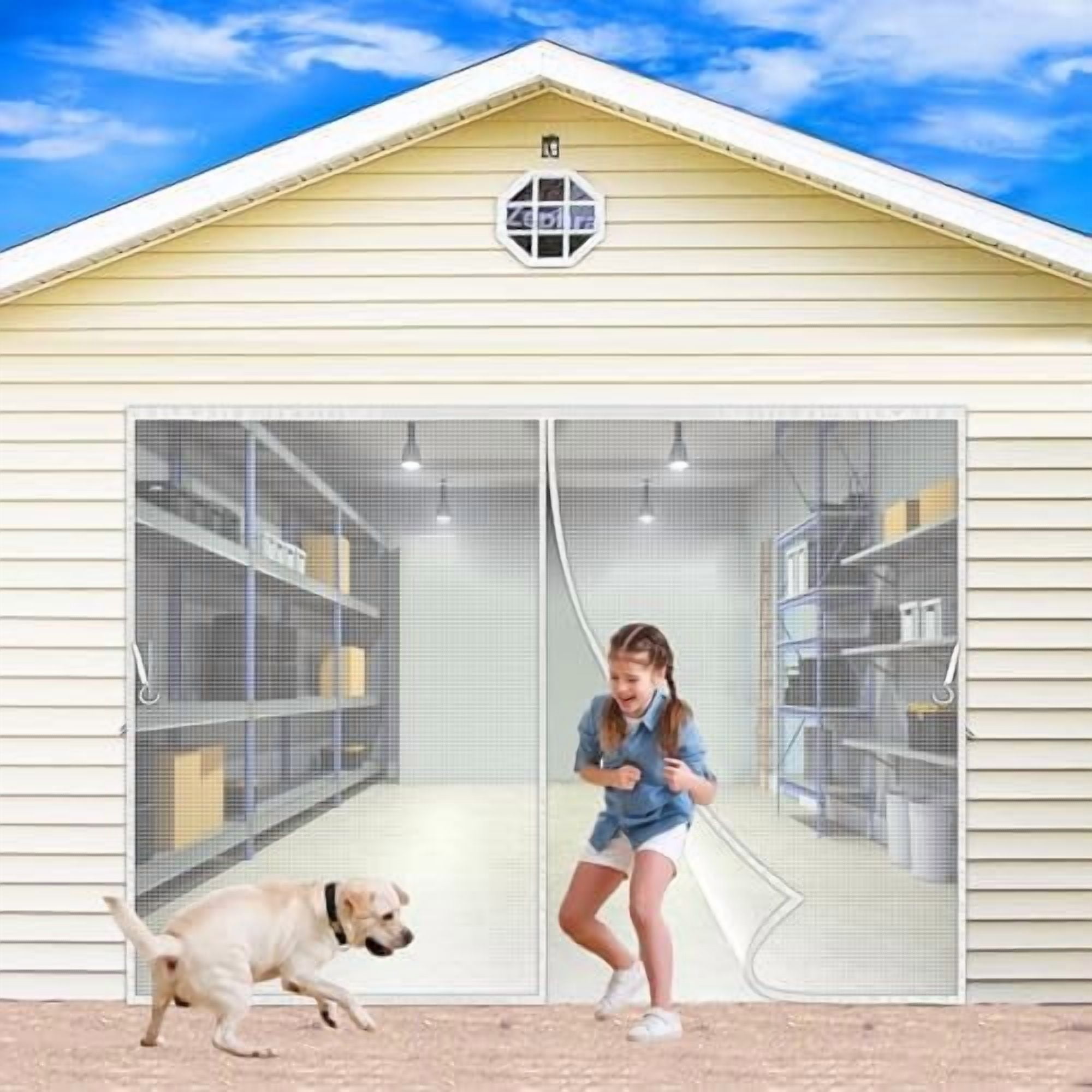 Door Magnet Screen, 94x102 inch Left Right Side Opening Mesh Greater ...