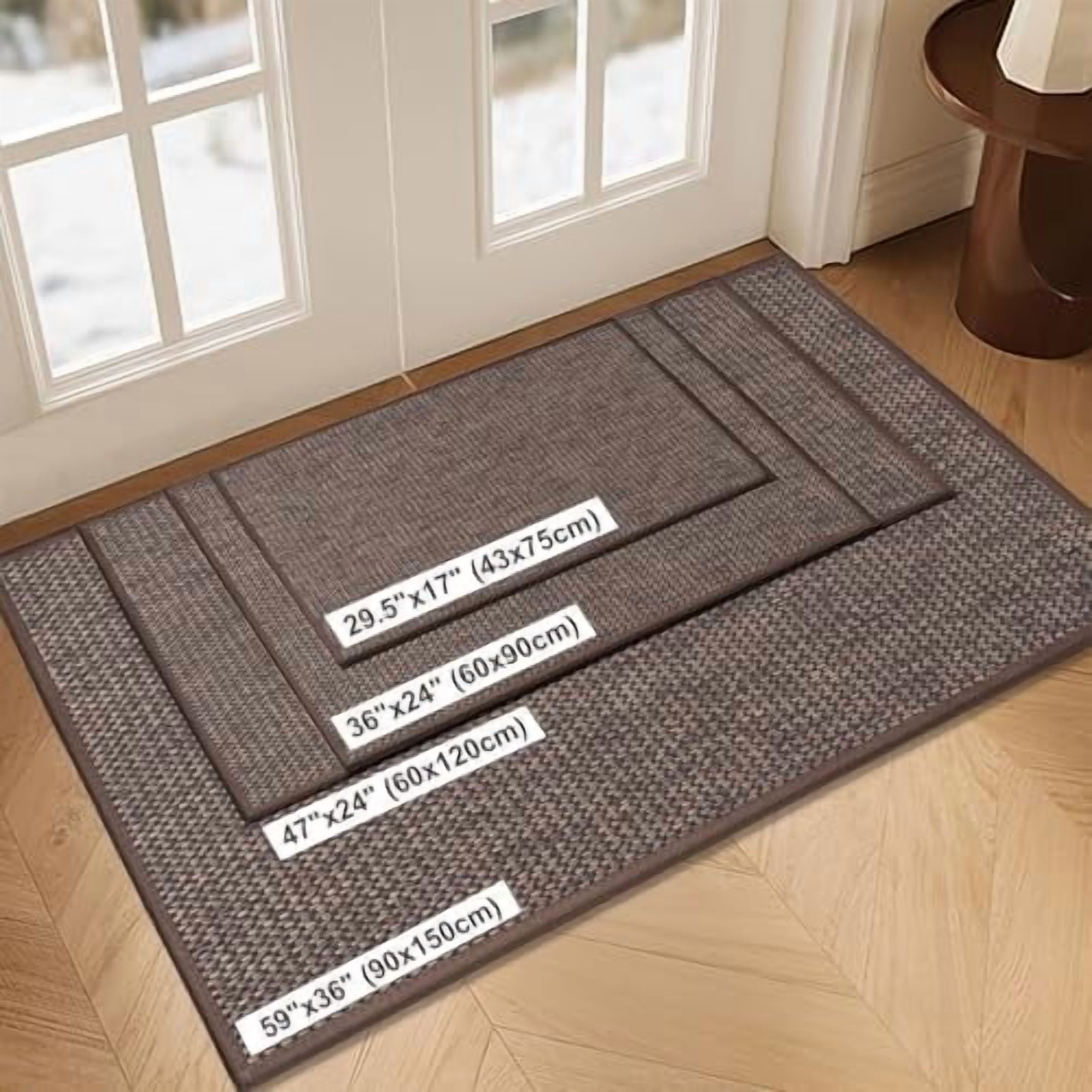 Door Mat 24"x36", Non Slip Door Mat Indoor Entrance, Rubber Backing ...