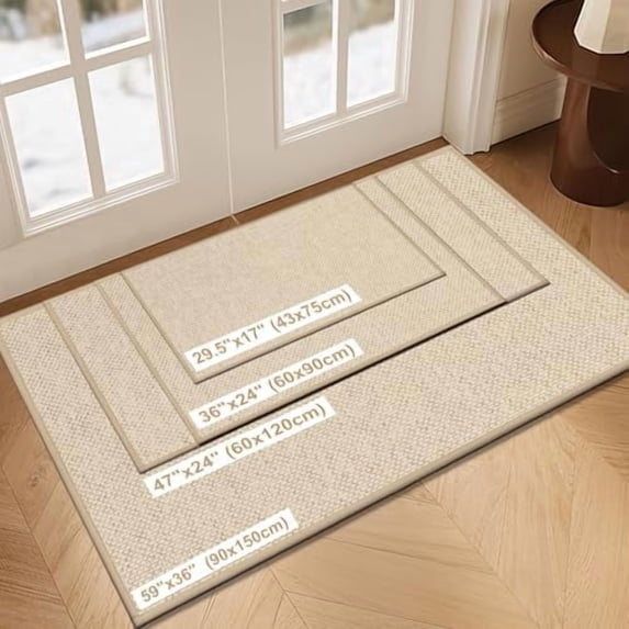 Door Mat 24"x47", Non Slip Door Mat Indoor Entrance, Rubber Backing ...