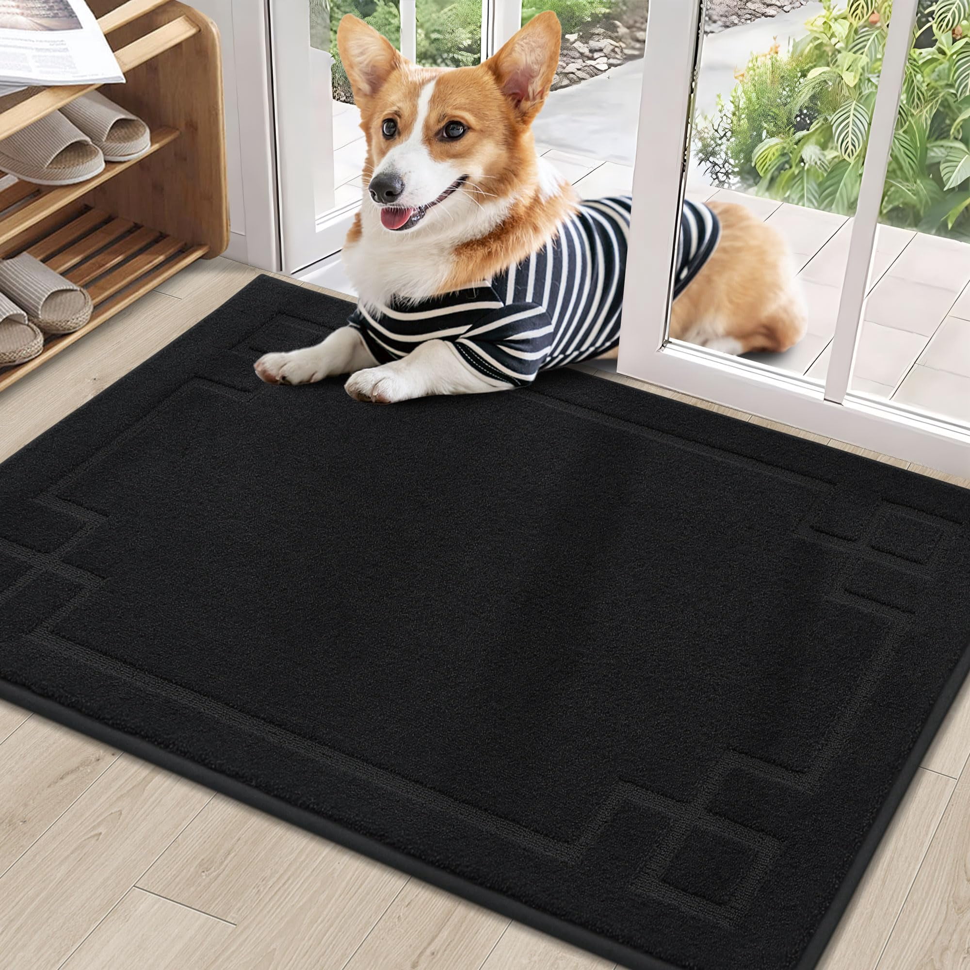 Door Mat 24" X 36" Non-slip Mats Indoor Entryway Rugs Washable Low ...
