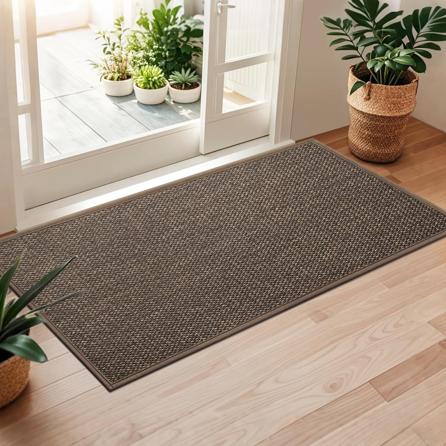 Door Mat 24"x47", Non Slip Door Mat Indoor Entrance, Rubber Backing ...