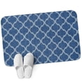 Door Mat 31.5"x47.2", Dark Blue Morocco Non Slip Backing & Low Profile ...