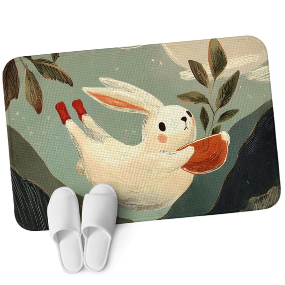 Door Mat 31.5"x47.2", Rabbit Non Slip Backing & Low Profile Area Rugs ...