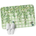 Door Mat 31.5"x47.2", Spring Plants Non Slip Backing & Low Profile Area ...