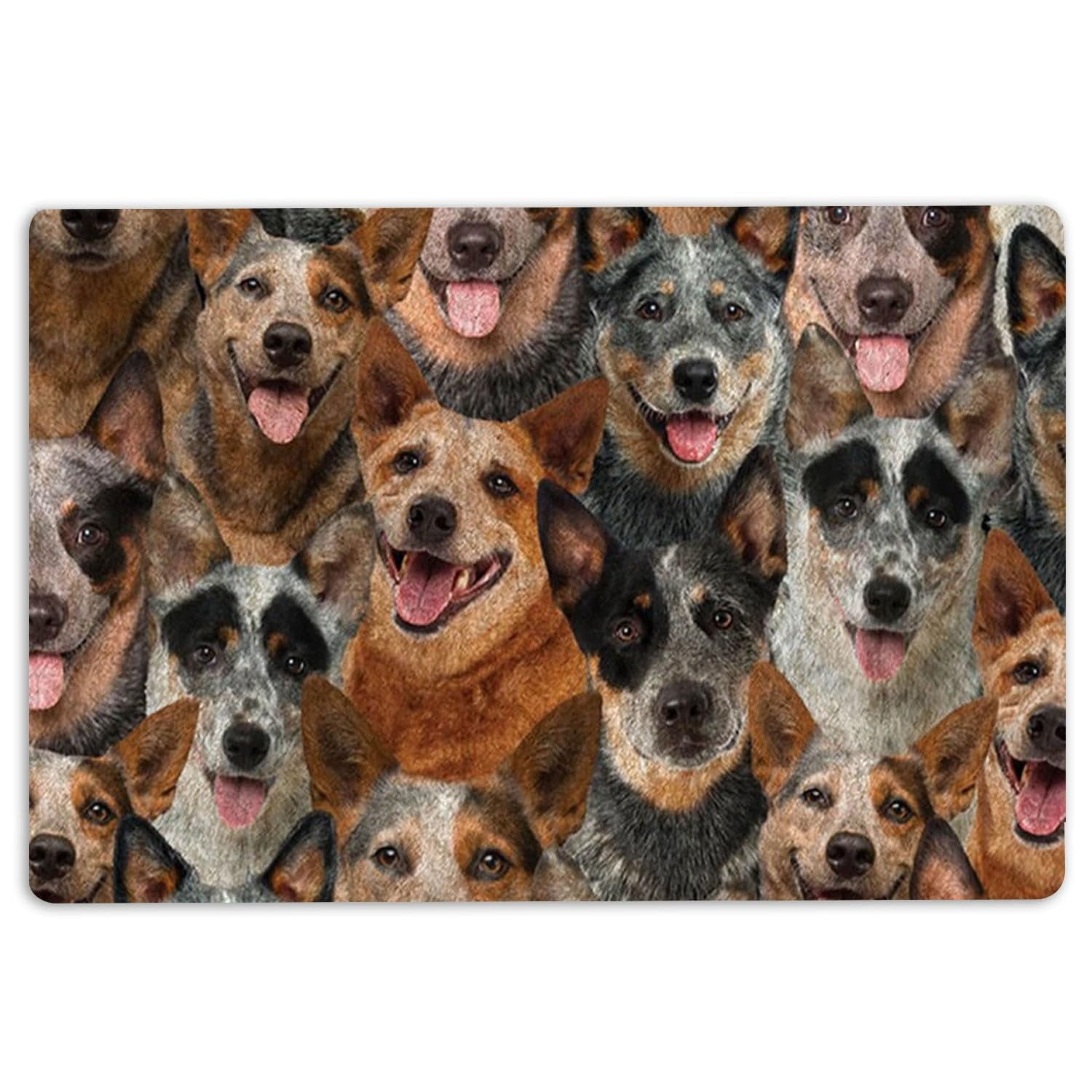Door Mat A Bunch of Australian Cattles Dog Pattern Gifts for Dog Lover ...