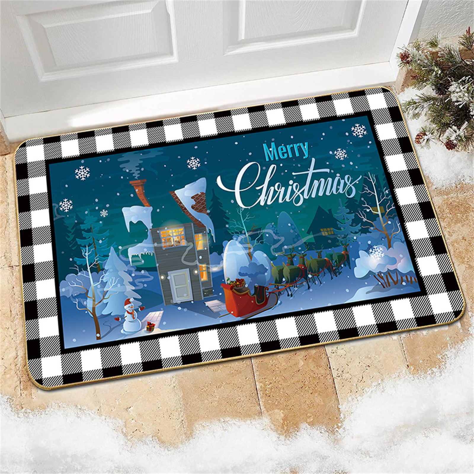 Door Mat Dirt Trapper,Carpet Christmas Decoration Gift Bathroom Water ...