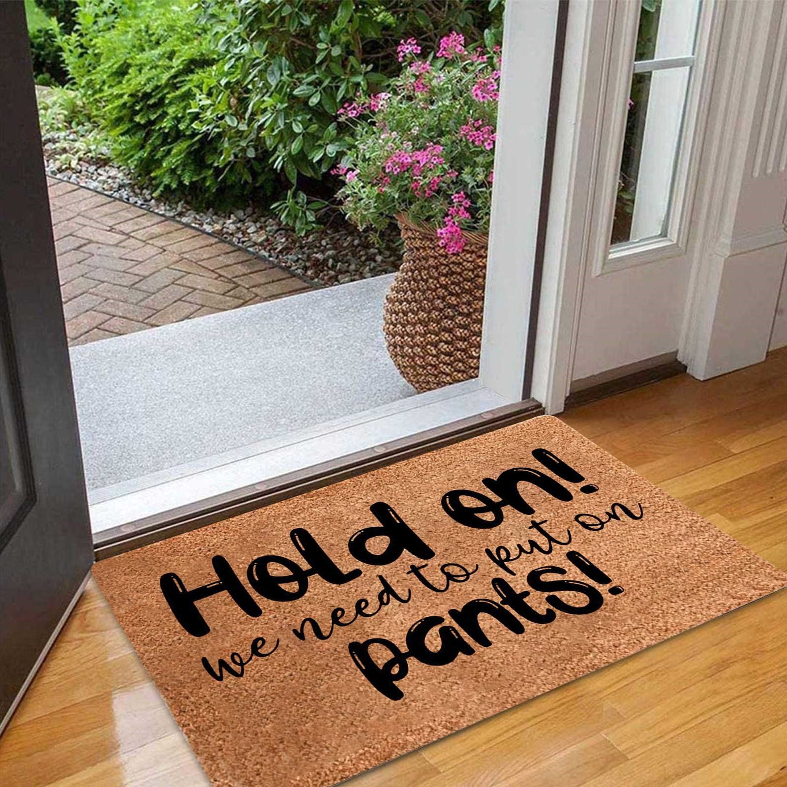 Door Mat Dirt Trapper,Funny Welcome Doormat Entryway Front Porch Rugs 60 * 40CM Anti Bottom ...